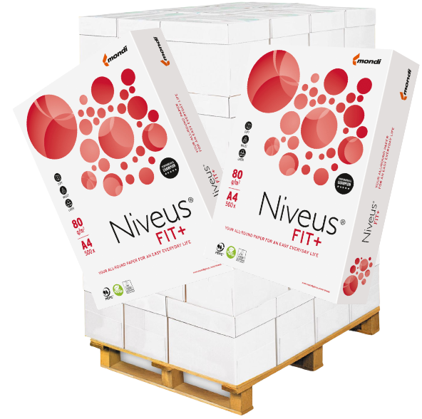 Niveus FIT+ Kopierpapier, 80 g/m², A4 - Palette = 100.000 Blatt ...