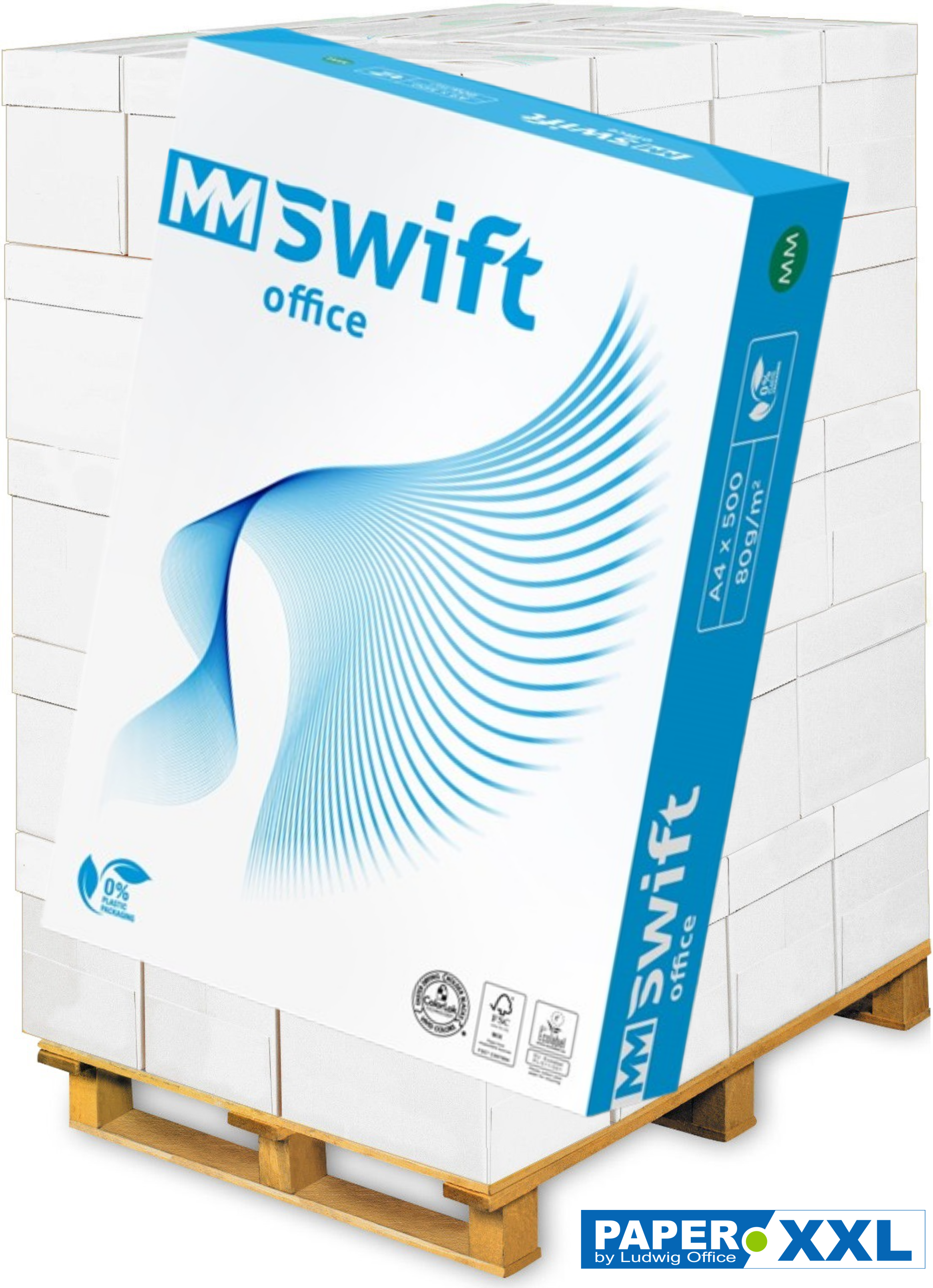 MM Swift OFFICE Kopierpapier FSC, 80 g/m², DIN A4 - Palette = 100.000 ...